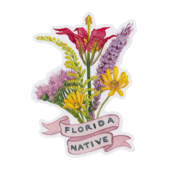 Wholesale Vinyl Sticker: Florida Native – Kate Dolamore Art Wholesale